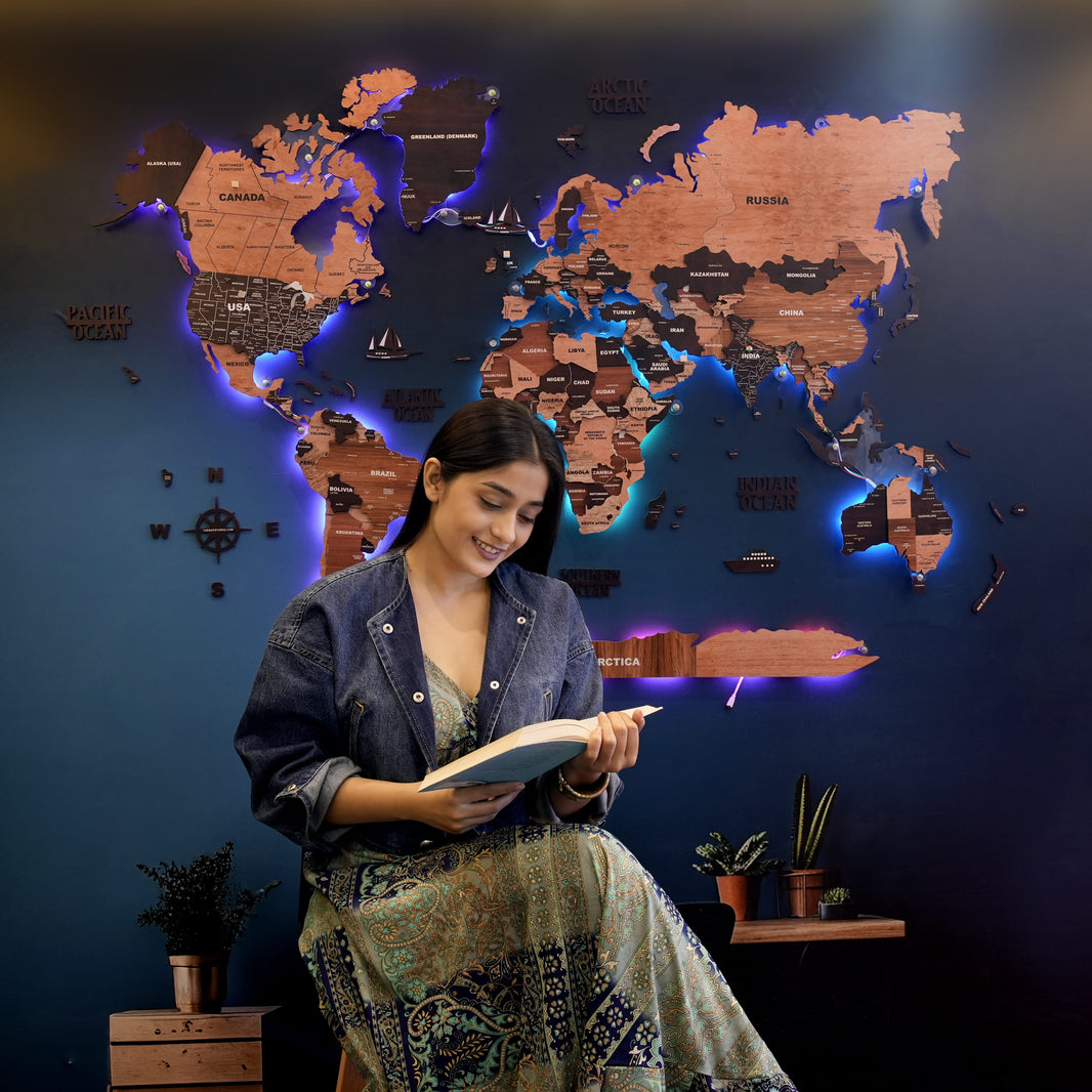 The Map Store - India's Exclusive Wooden World Map Manufacturer