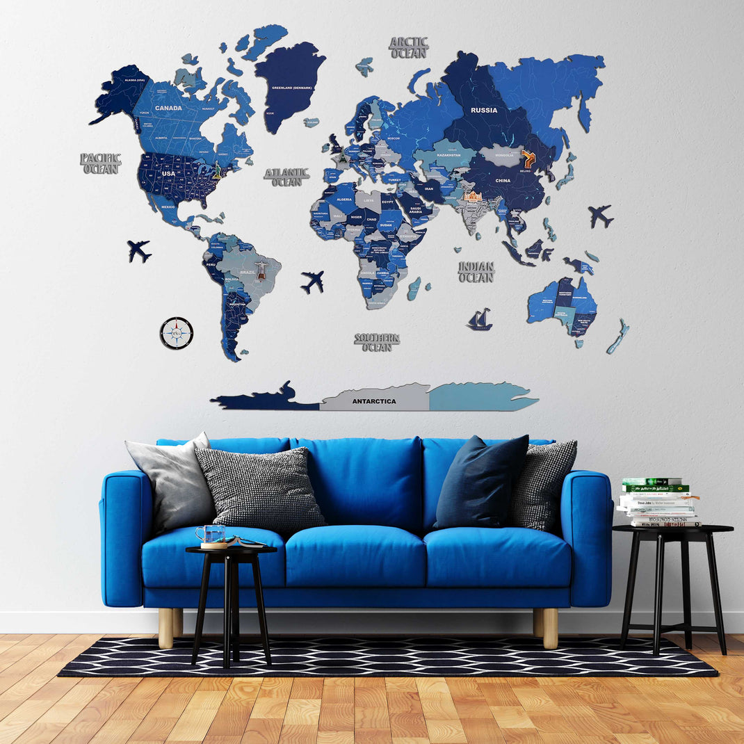 The Map Store - India's Exclusive Wooden World Map Manufacturer