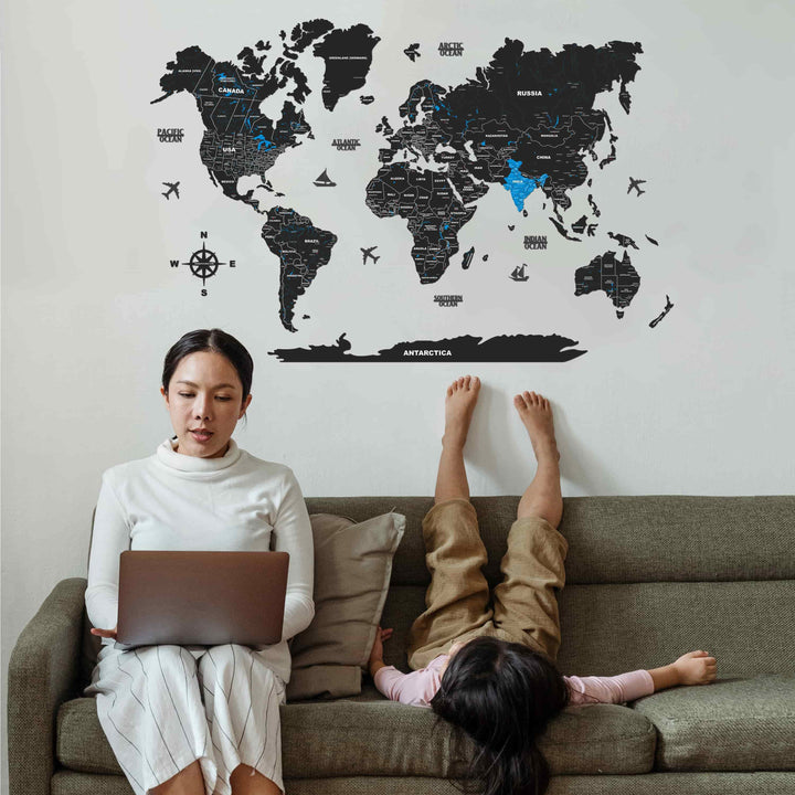 The Map Store - India's Exclusive Wooden World Map Manufacturer