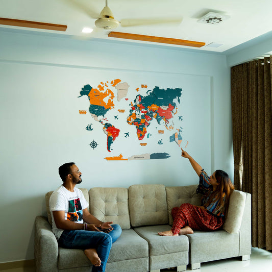 The Map Store - India's Exclusive Wooden World Map Manufacturer